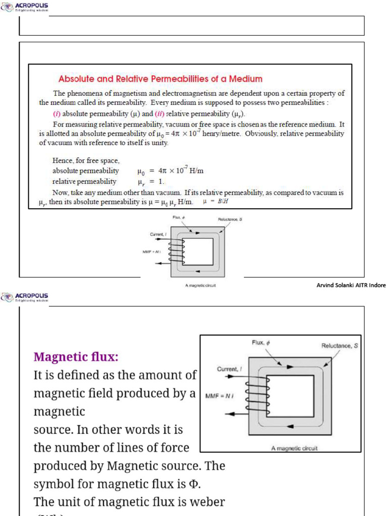 Magnetic Circuit and Transformer Overview | PDF | Transformer ...