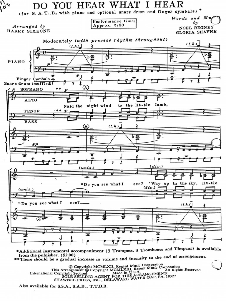 Do You Hear What I Hear | PDF