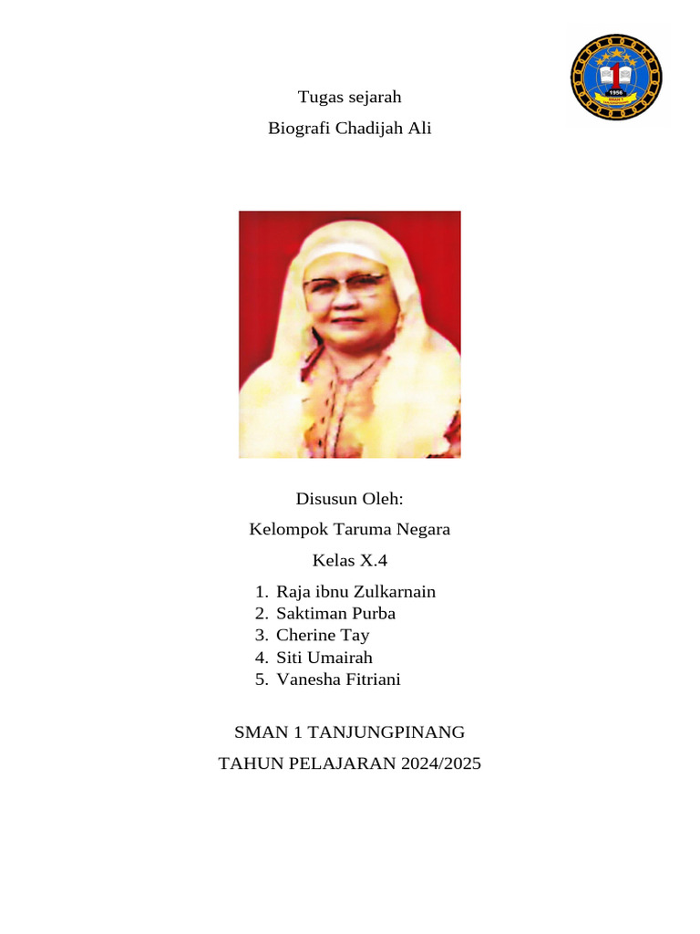 Biografi Khadijah Ali: Pelopor Pendidikan | PDF