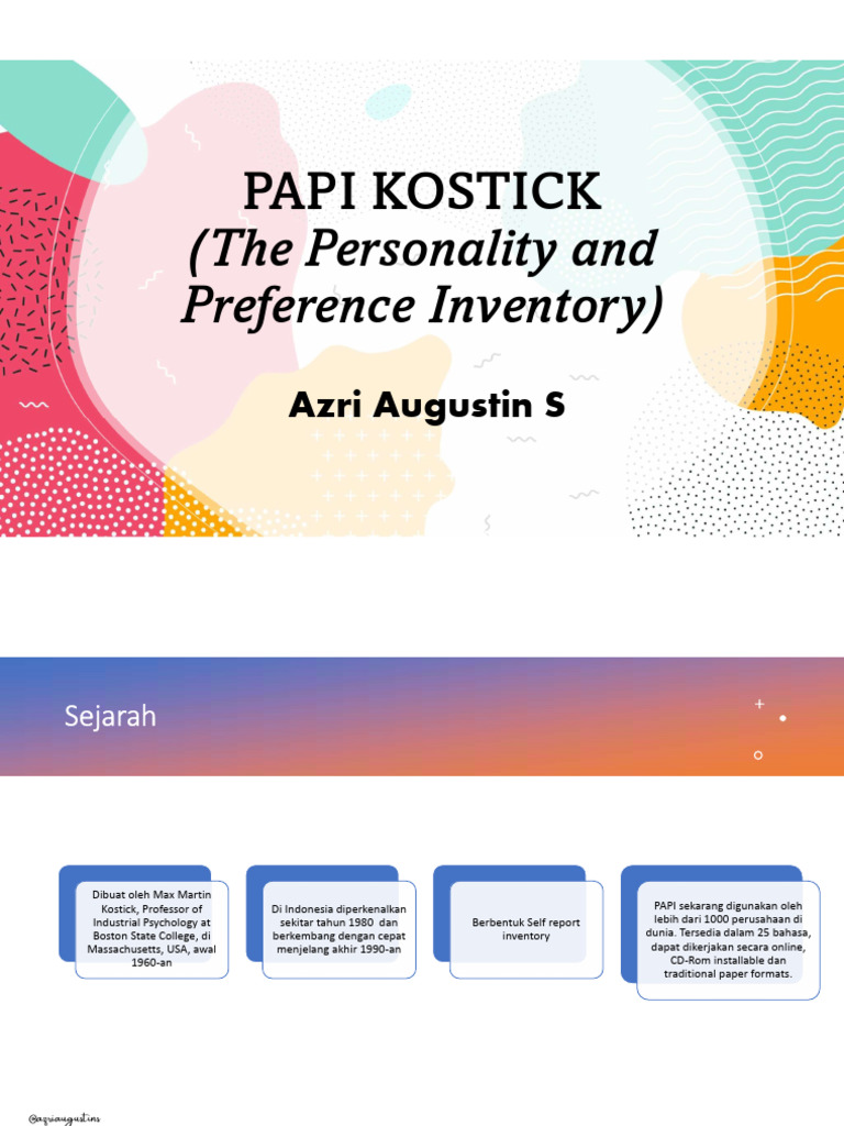 Teori Pertemuan 5 - Tes Papikostik | PDF