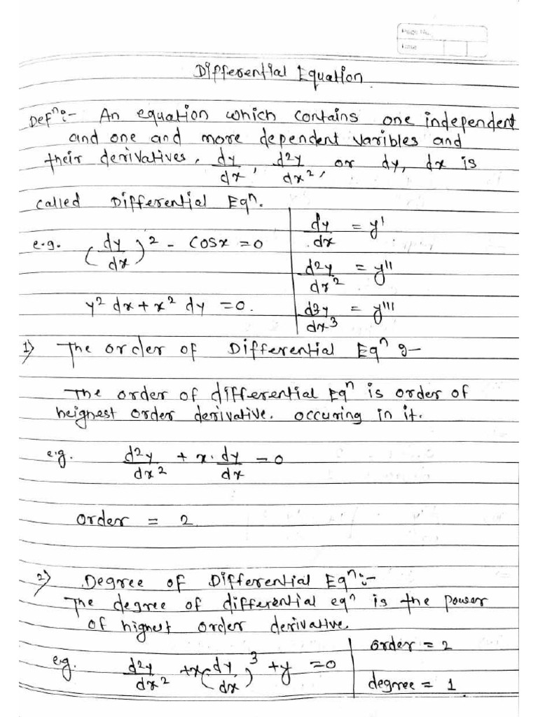 Differential Equation Solution | PDF