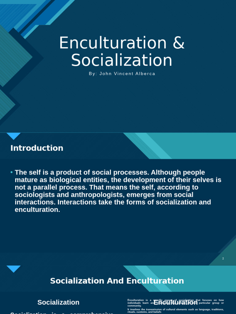 Enculturation Socialization Alberca JV | PDF | Socialization | Identity ...