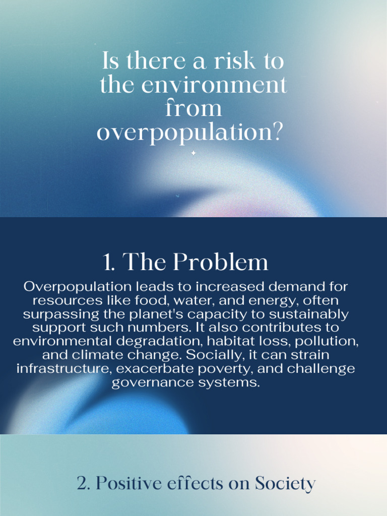 Overpopulation: Environmental Risks | PDF