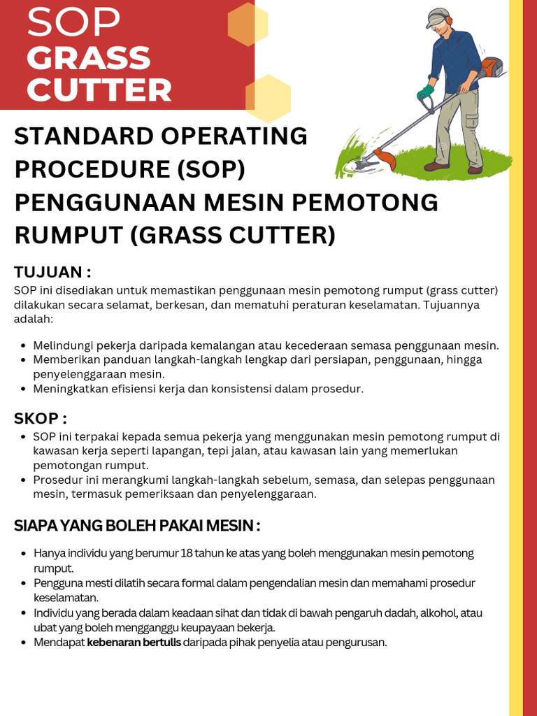 SOP GRASS CUTTER | PDF