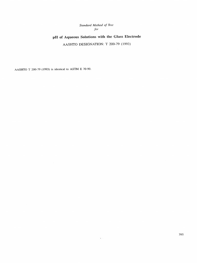 Aashto T 200-79 | PDF