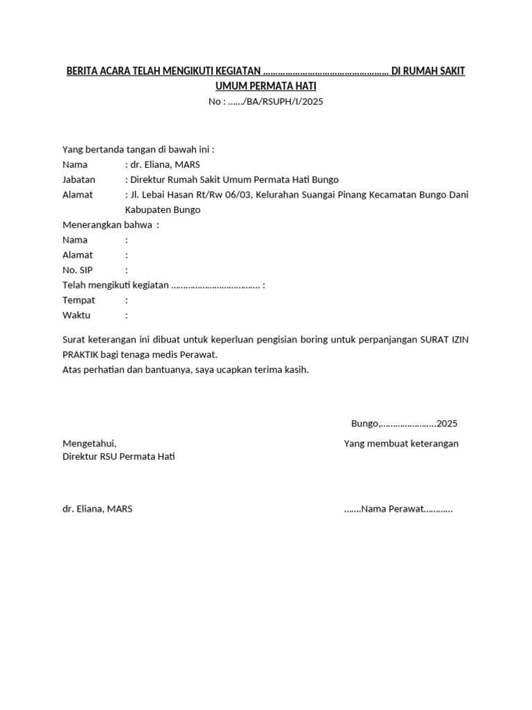 Contoh Berita Acara Kegiatan Ranah Pengabdian | PDF