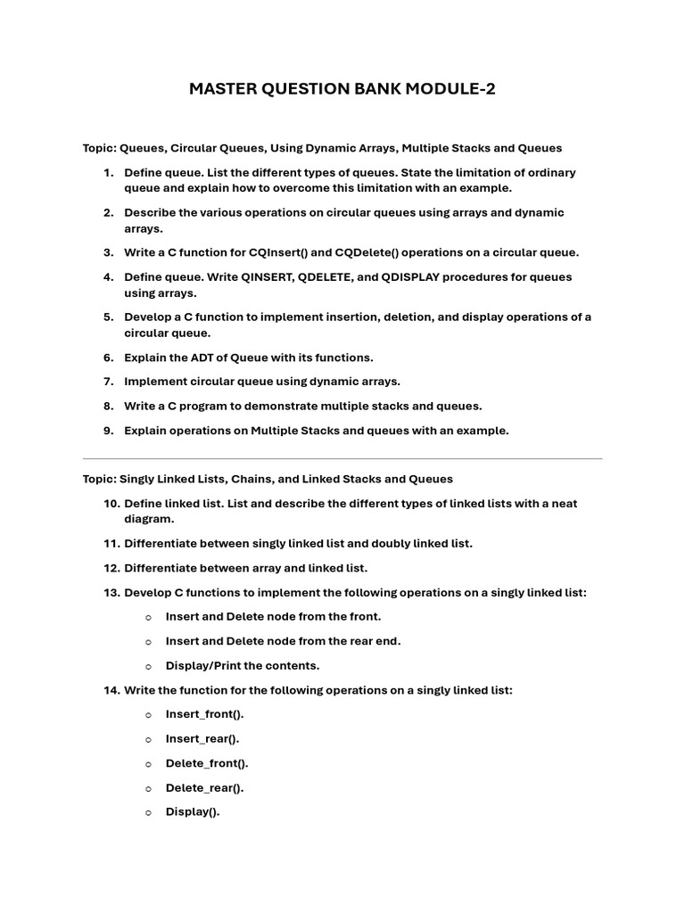 Data Structures C Programming Guide | PDF