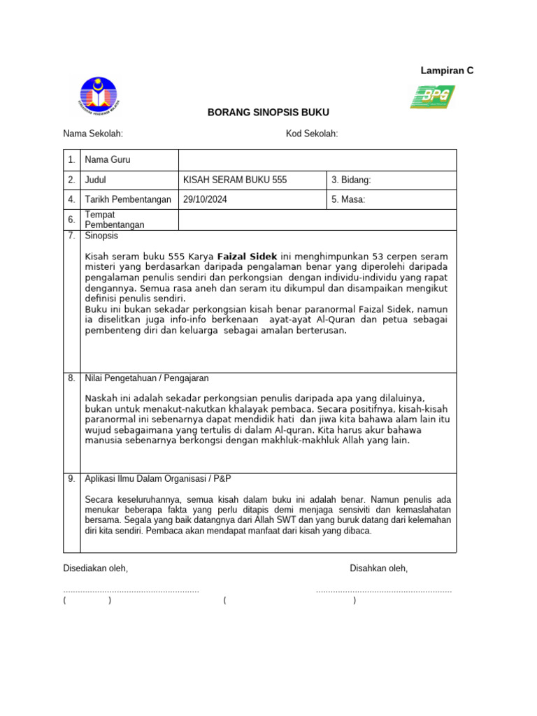 SINOPSIS BUKU 4 | PDF