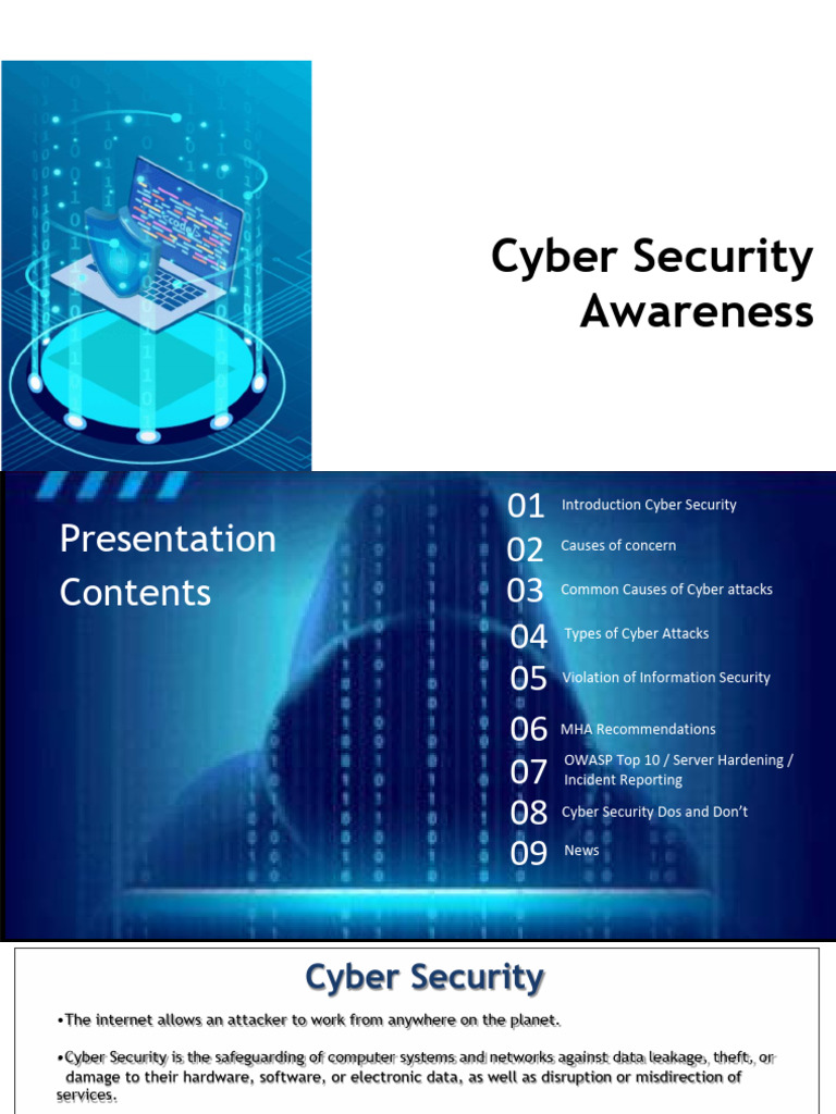 CyberSecurityPPT V3 1 PDF | PDF | Malware | Security