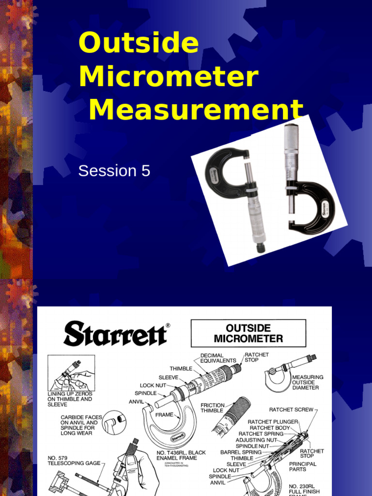 OD Micrometers | PDF | Measuring Instrument | Length