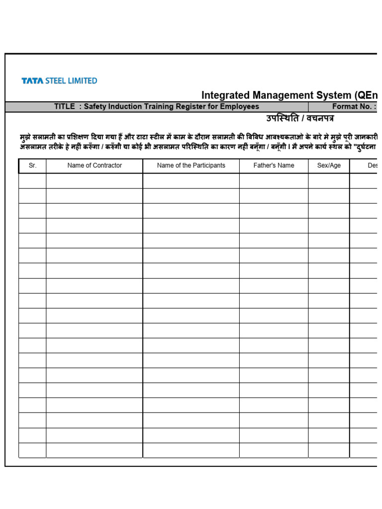 Register-Induction Training | PDF