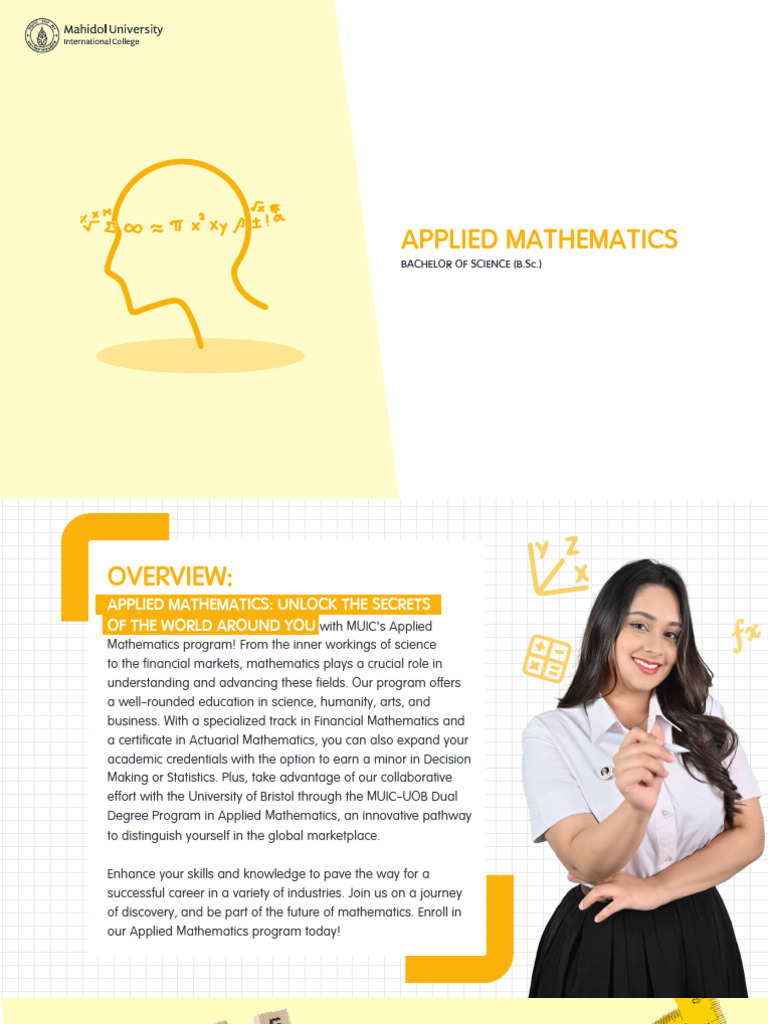 Brochure Applied Mathematics | PDF