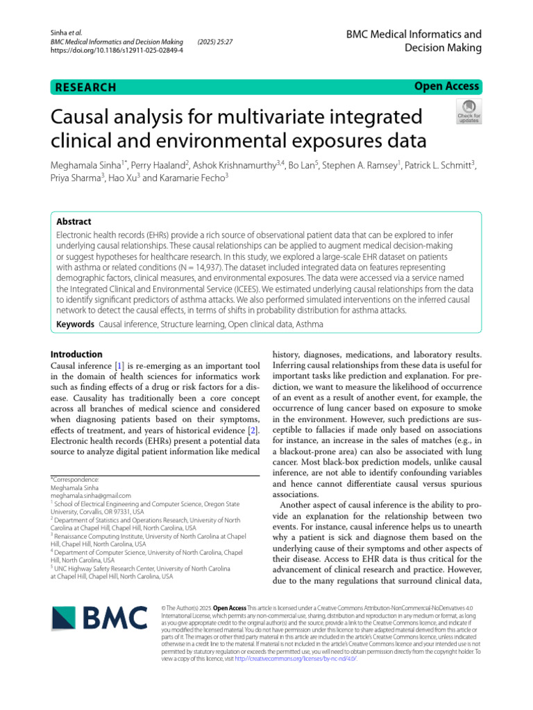 Causal_analysis_for_multivariate_integrated_clinic | PDF | Bayesian Network | Causality