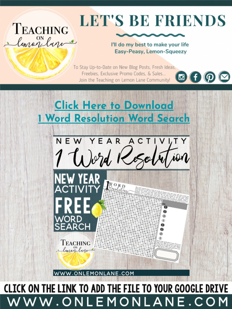 January Freebie Bundle Preview | PDF
