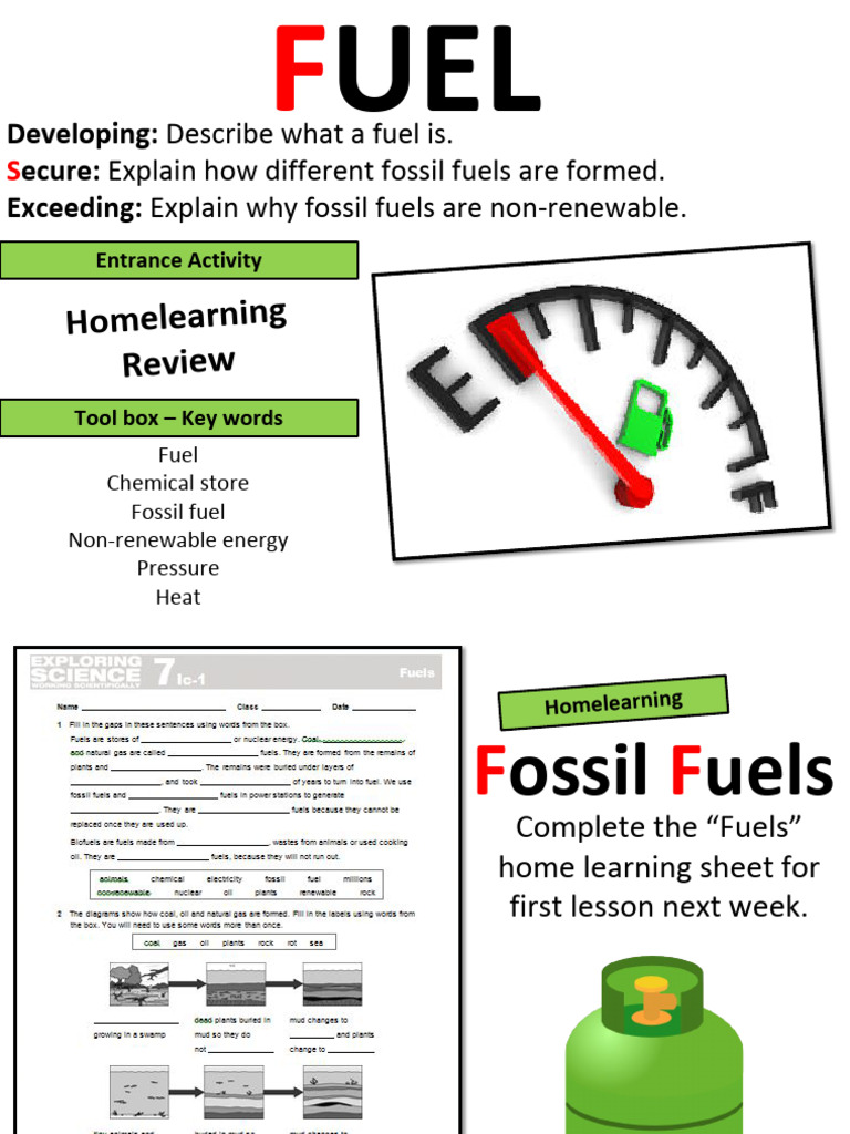 Lesson 5 Fuel | PDF | Fuels | Fossil Fuels