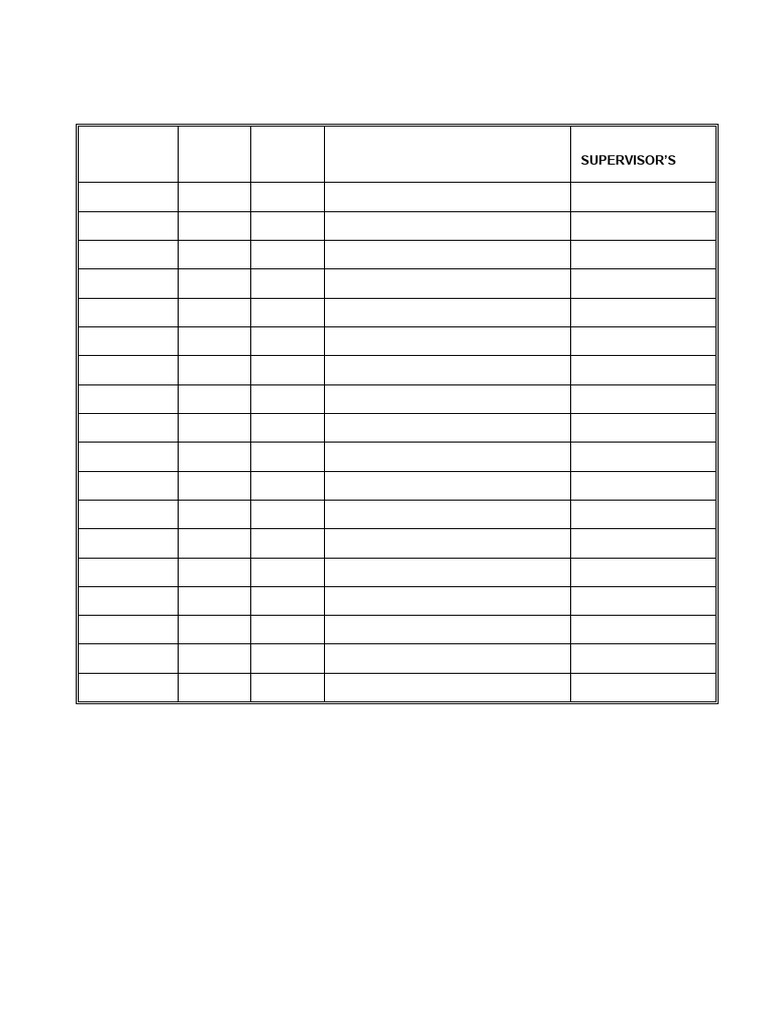 New Log Sheet Format | PDF