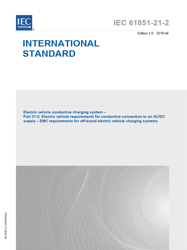 Iec 61851-21-2 | PDF | Electromagnetic Compatibility | International ...