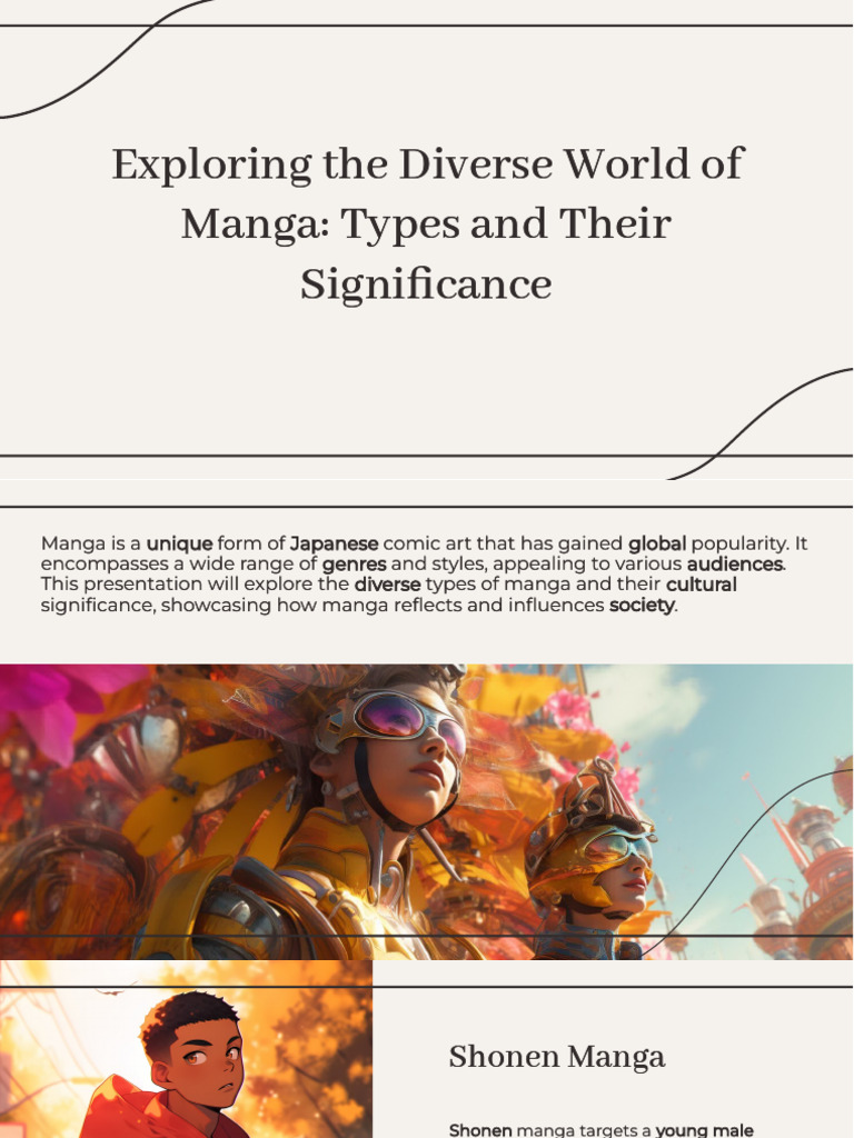Exploring The Diverse World of Manga Types and Their Significance | PDF