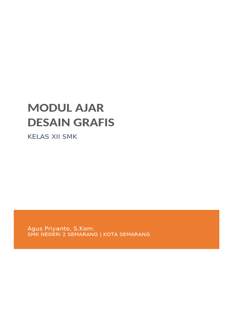 Modul Desain Grafis SMK XII | PDF