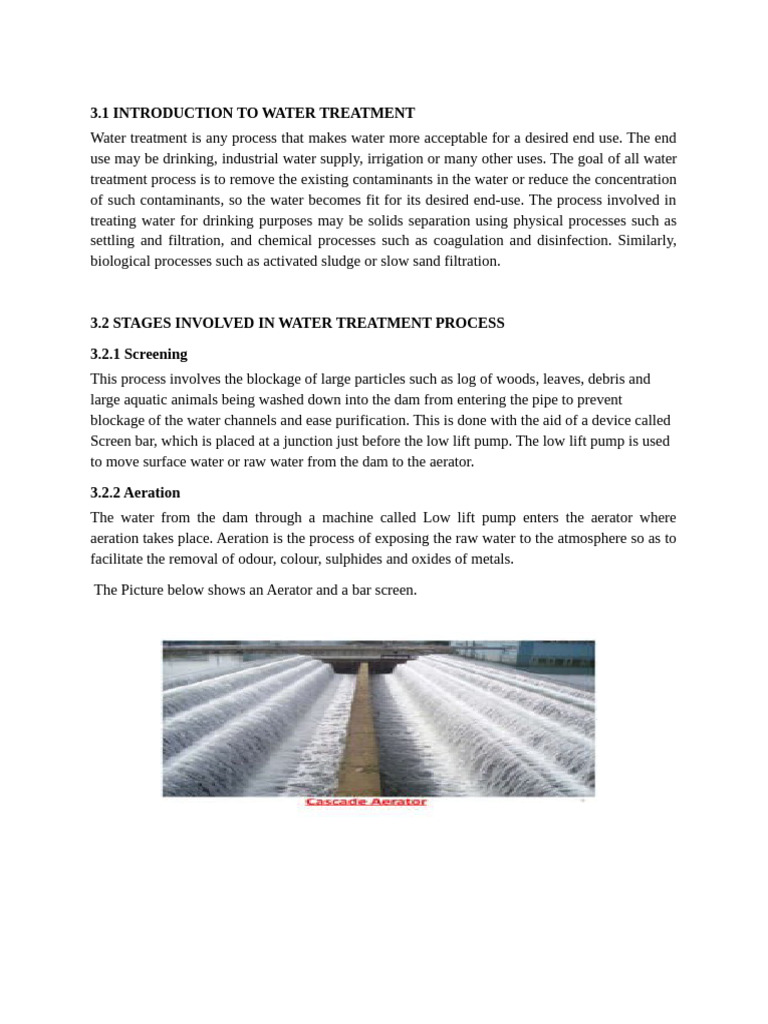 Introduction To Water Treatment For Aishat | PDF | Water Purification ...
