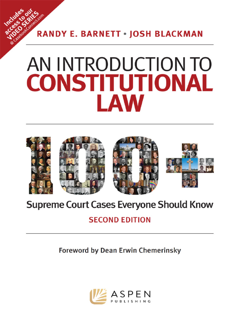 An Introduction To Constitutional Law - Randy E Barnett | PDF ...