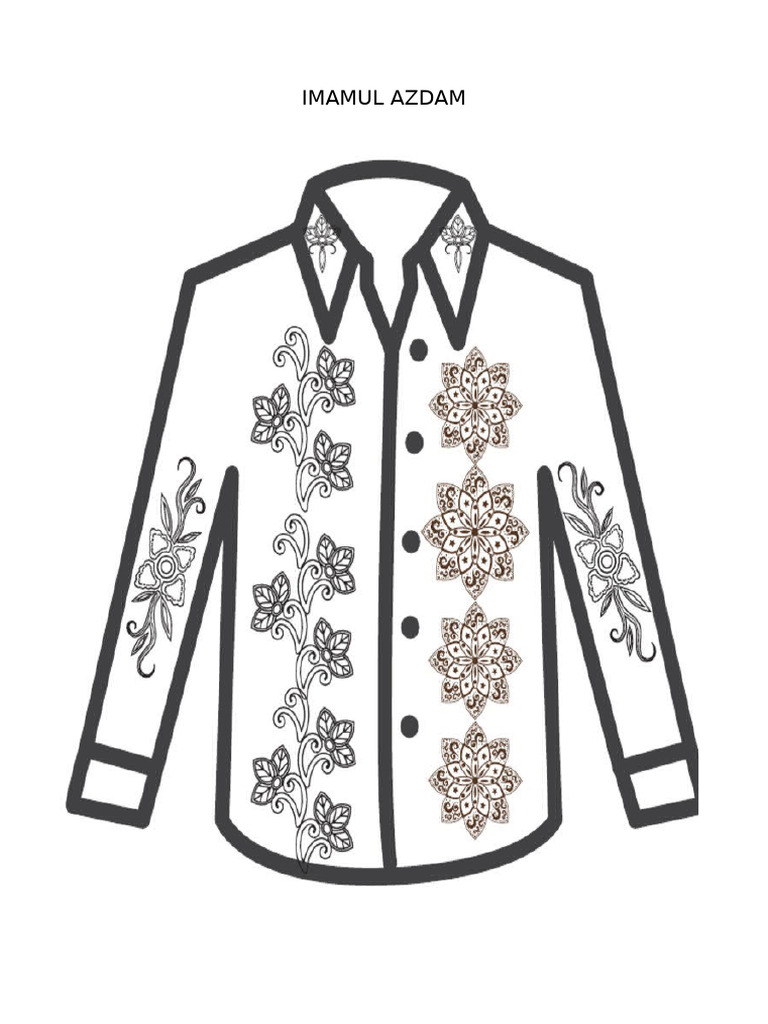 Sketsa baju batik | PDF