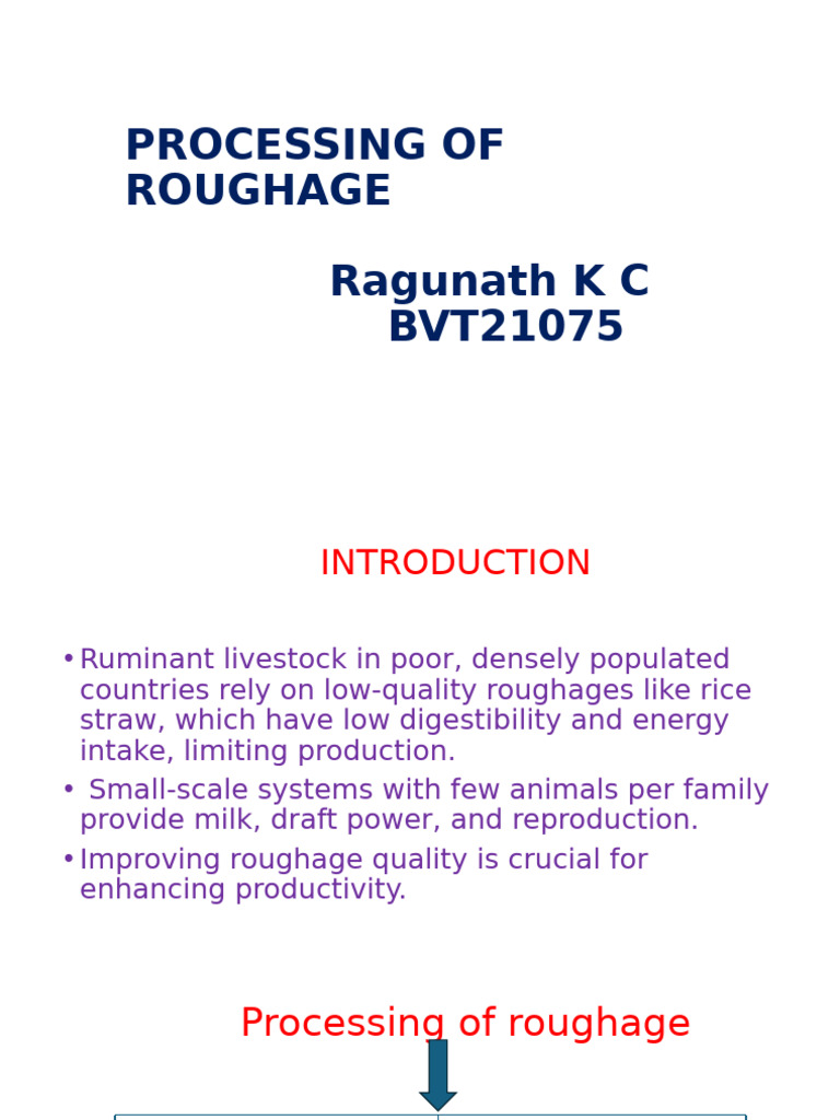 Enhancing Roughage for Livestock Feed | PDF | Dietary Fiber | Diet ...