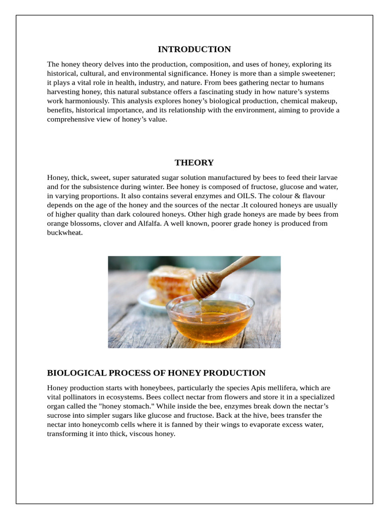 analysis of honey | PDF | Honey | Honey Bee