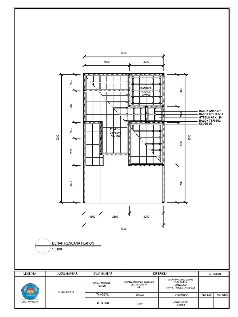RENCANA PLAFON - Merged | PDF