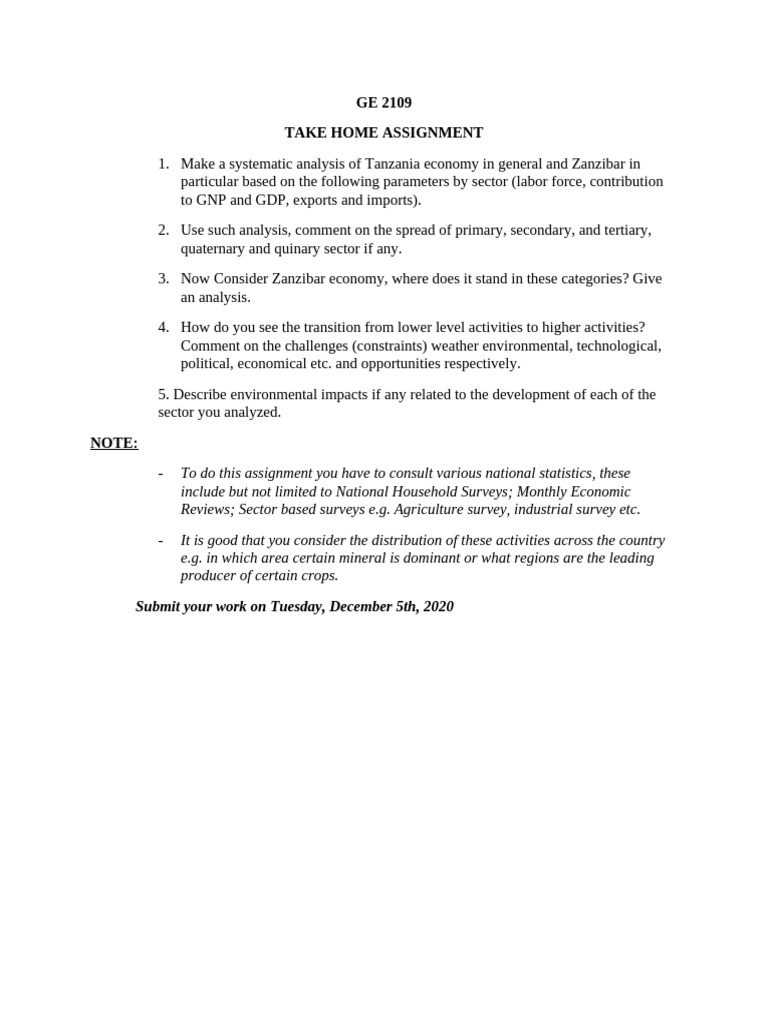 Take Home | PDF