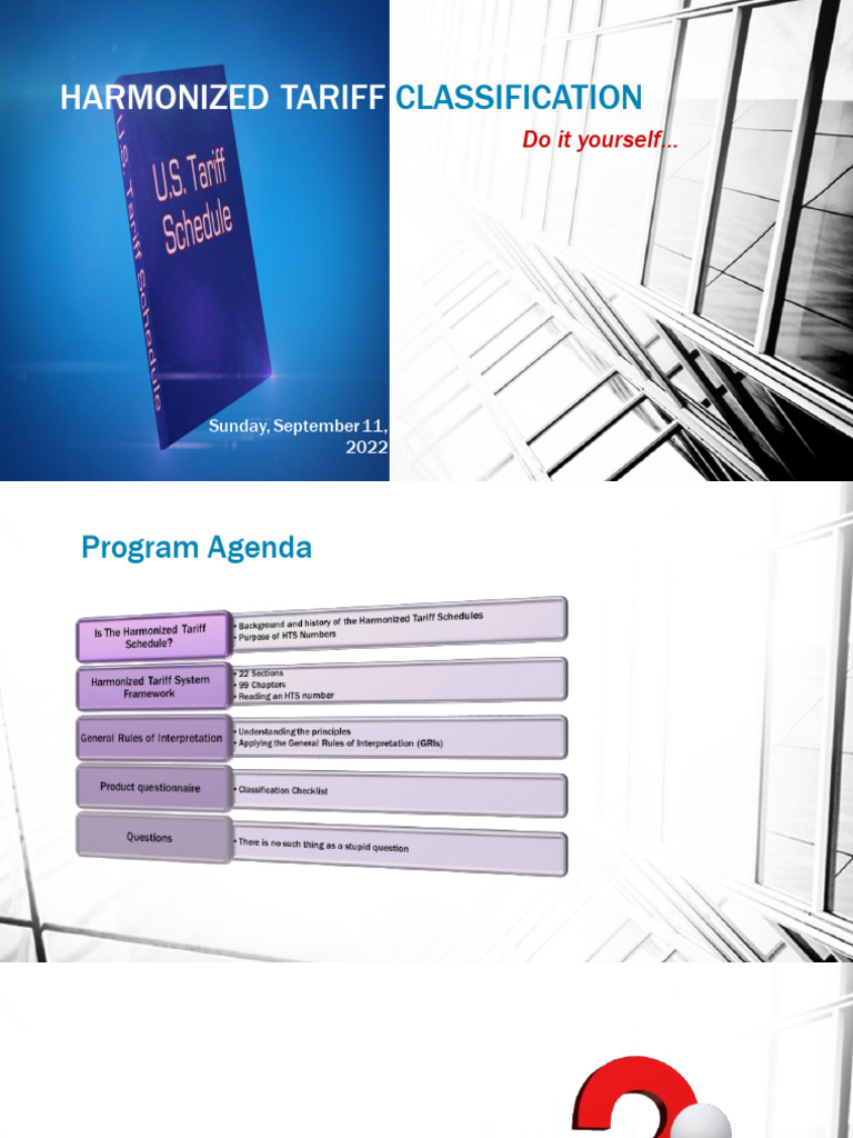 HTS Classification Training | PDF