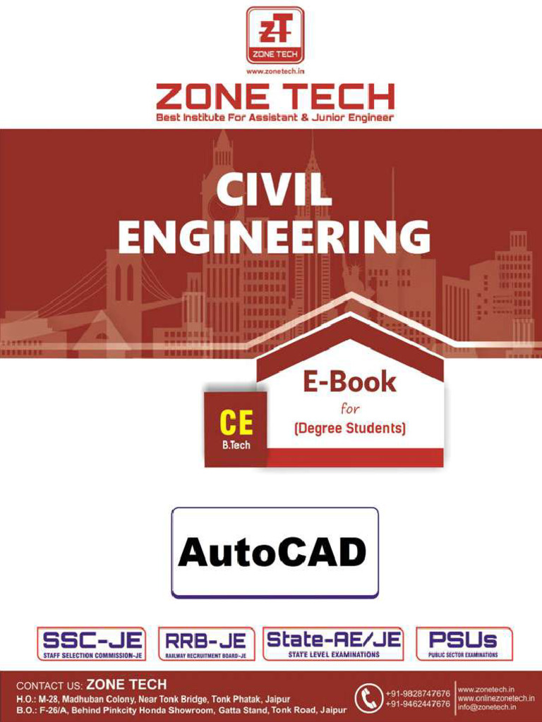 Auto Cad (E Book) ZONE TECH | PDF | Auto Cad | Ellipse