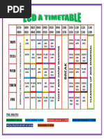 GRADE 9 Time Table | PDF