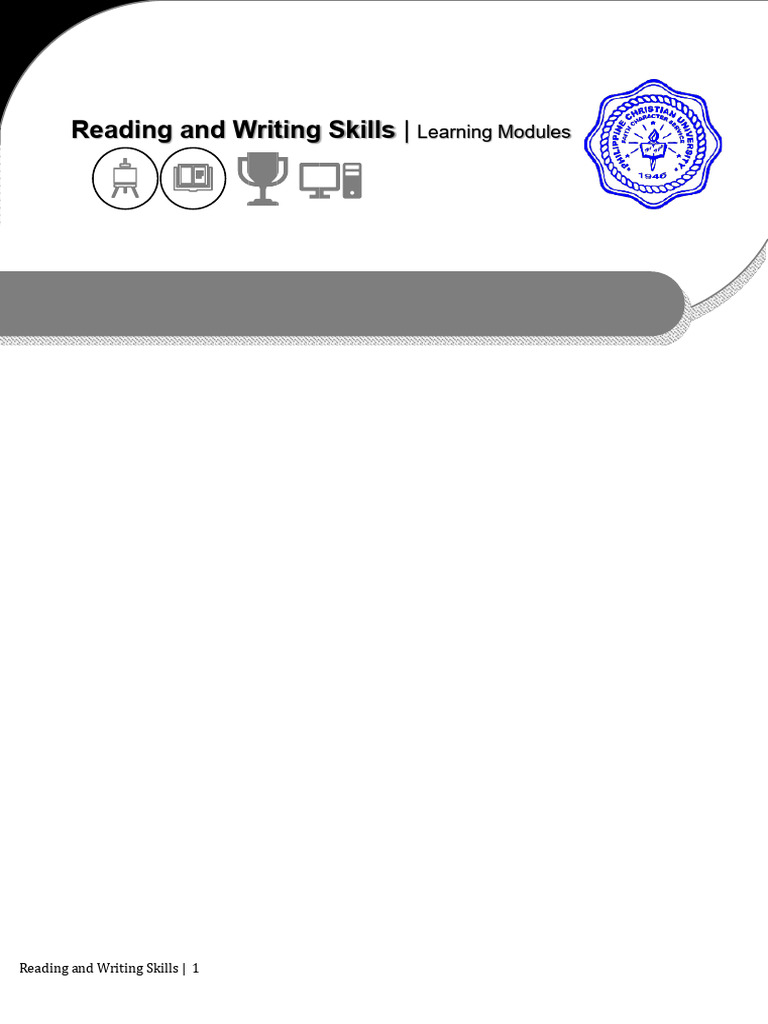 Module 1.1 - Patterns of Development in Writing Across Disciplines | PDF