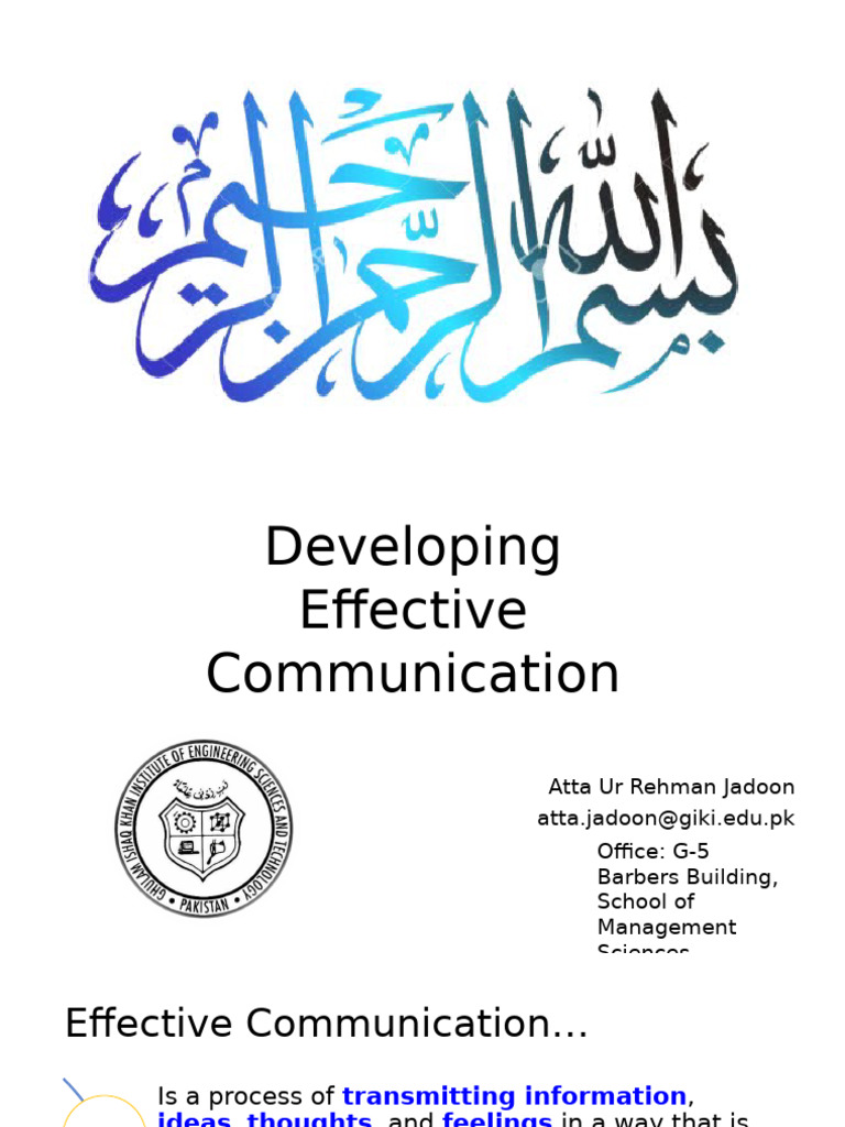 "Effective Communication Guide" | PDF | Communication | Nonverbal ...