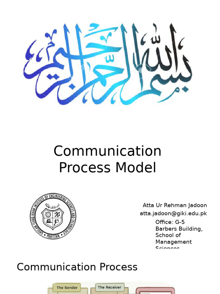 Lecture-4 Communication Process Model | PDF | Communication | Attitude ...