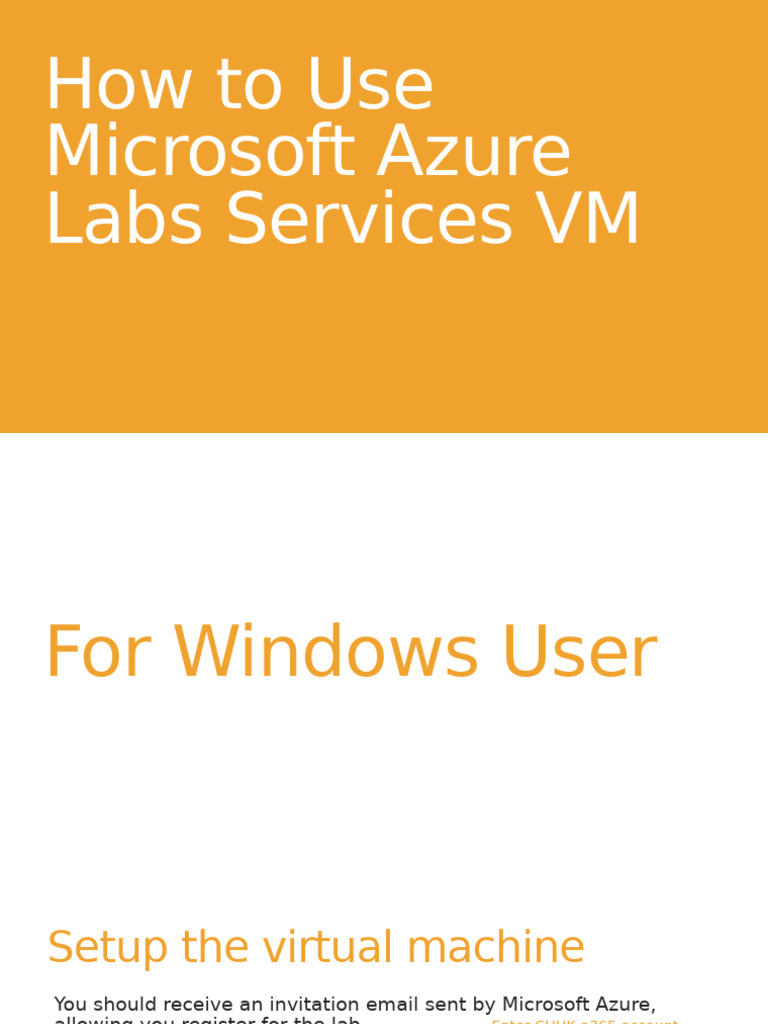 Using Microsoft Azure Labs | PDF | Virtual Machine | Remote Desktop ...