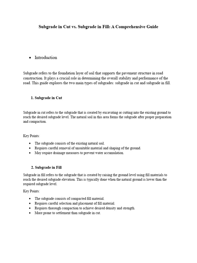 Road Subgrade Construction Guide | PDF | Road | Earth Sciences