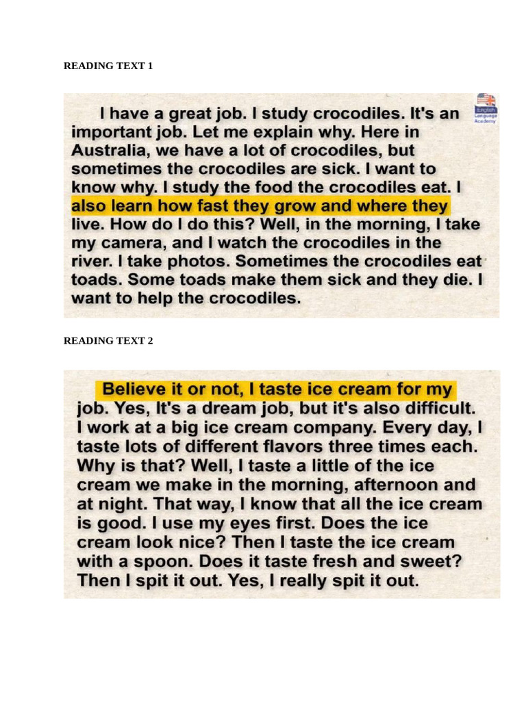 Reading Text 1 | PDF