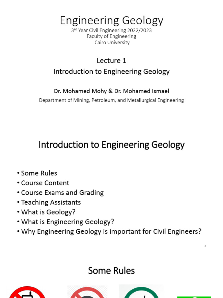 1 - Introduction To Geology | PDF | Geology | Engineering