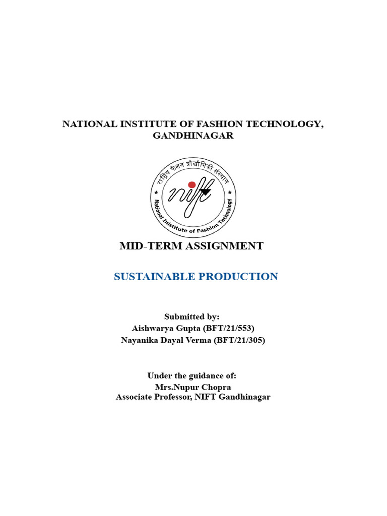 Sustainable Production Assignment 1 Pdf Sustainability Corporate 4183