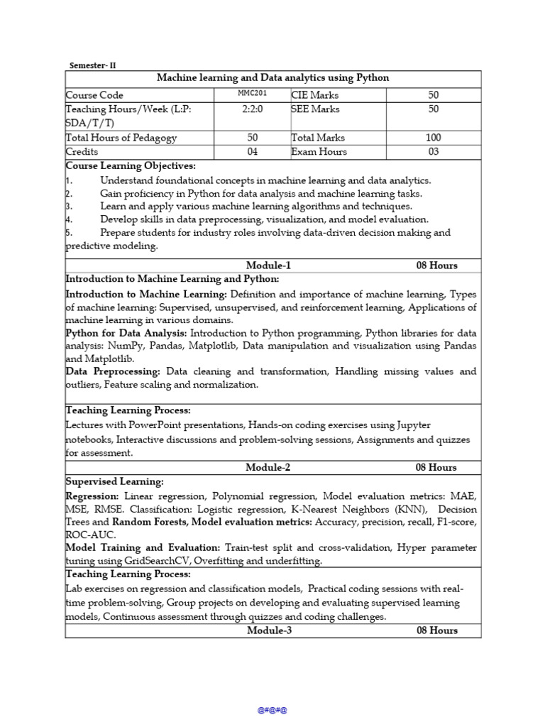 Mca 2 Syll | PDF | Angular Js | Method (Computer Programming)