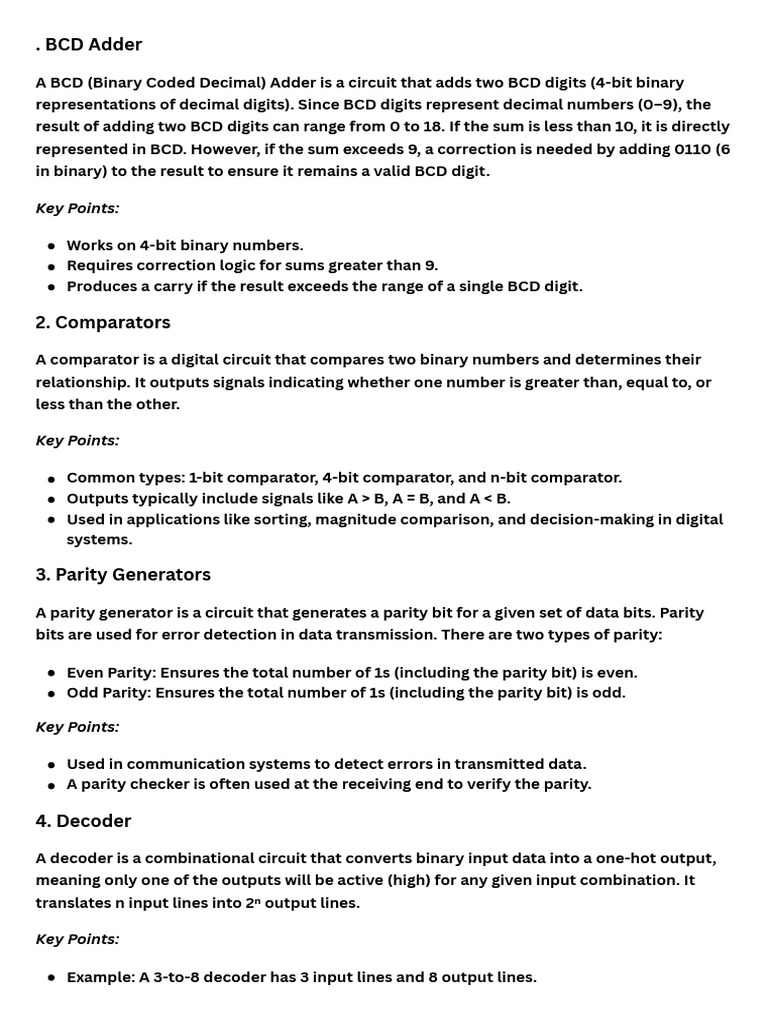 _BCD Adder | PDF | Binary Coded Decimal | Electronics _BCD Adder | PDF | Binary Coded Decimal | Electronics