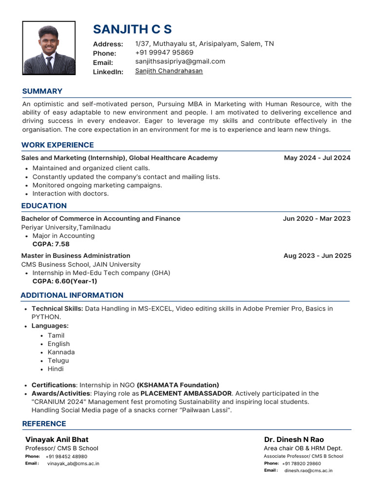 Resume New and Formal | PDF