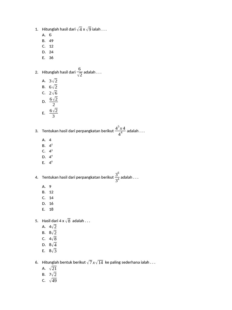 Soal Pas Ulfa 2024 | PDF