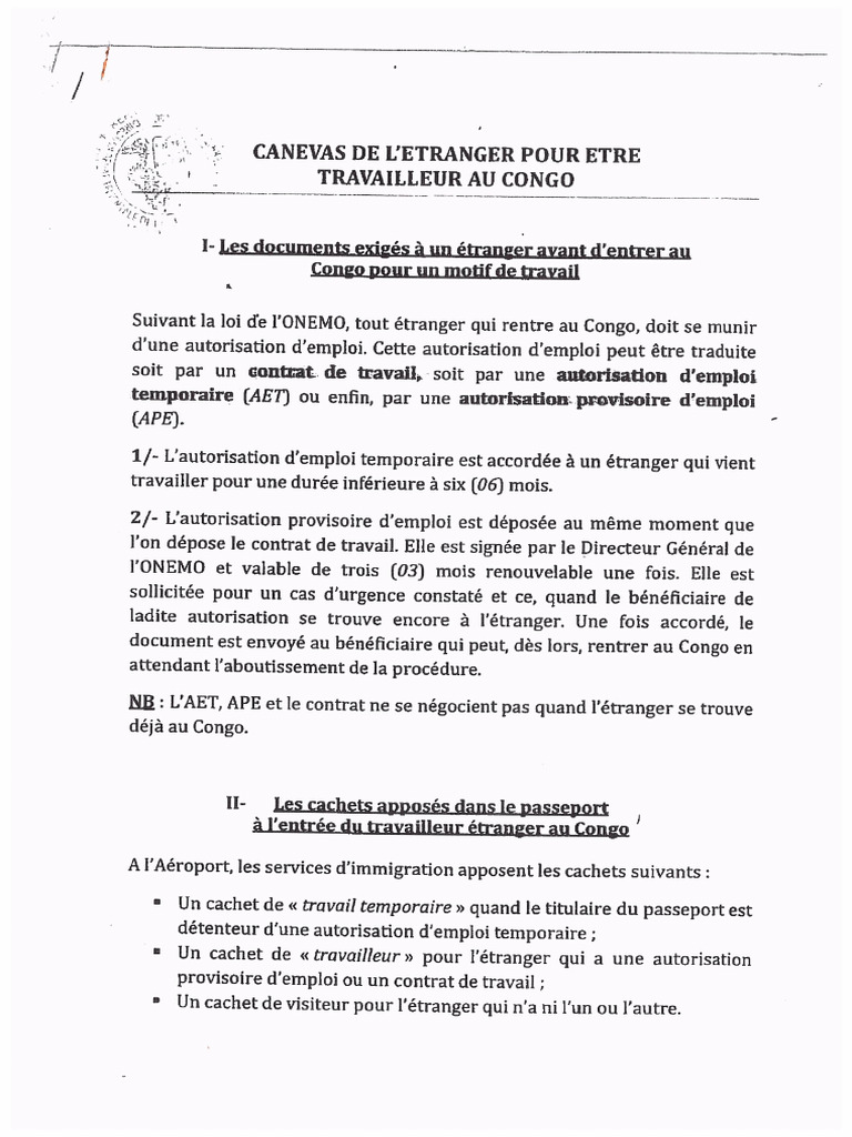 Entree Au Congo | PDF