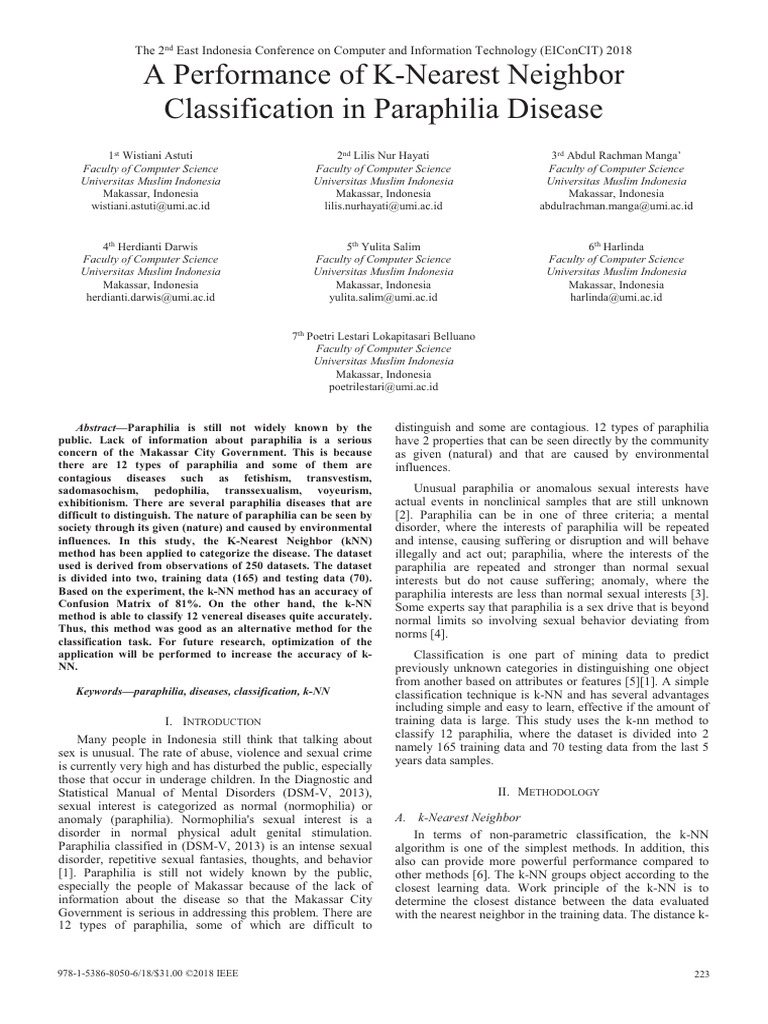 20 - A Performance of K-Nearest Neighbor | PDF | Sensitivity And Specificity | Accuracy And ...