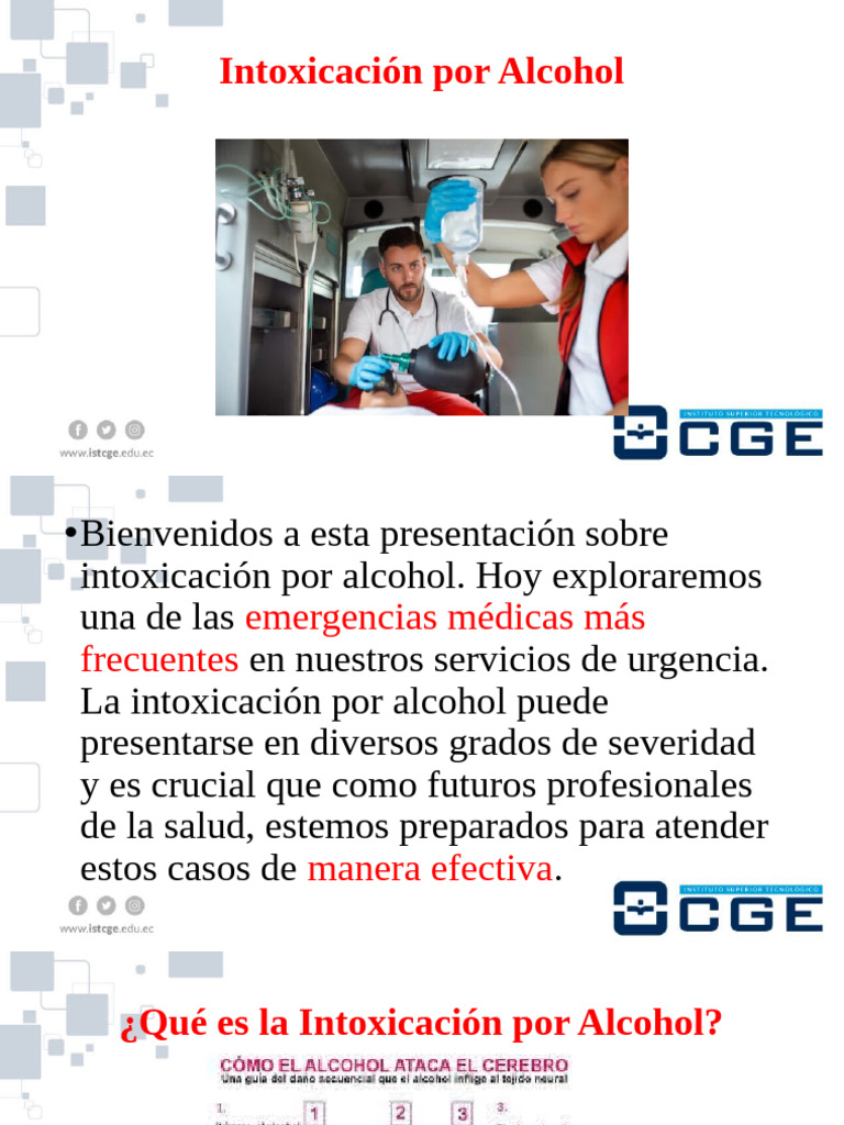 Intoxicacion Por Alcohol | PDF | Alcohol y salud | Etanol