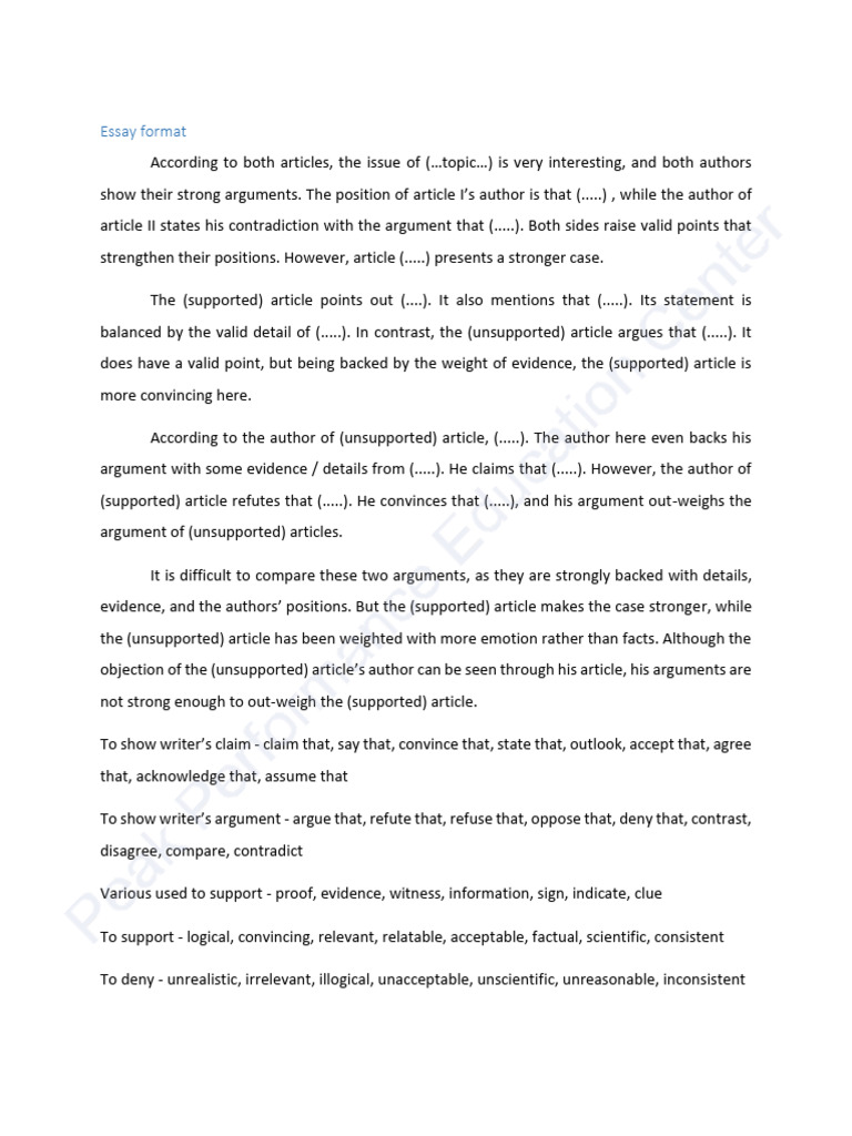 RLA Extended Response Format (PPEC) | PDF