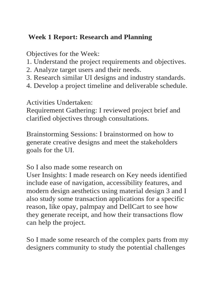 Week 1: UI Research & Planning Report | PDF